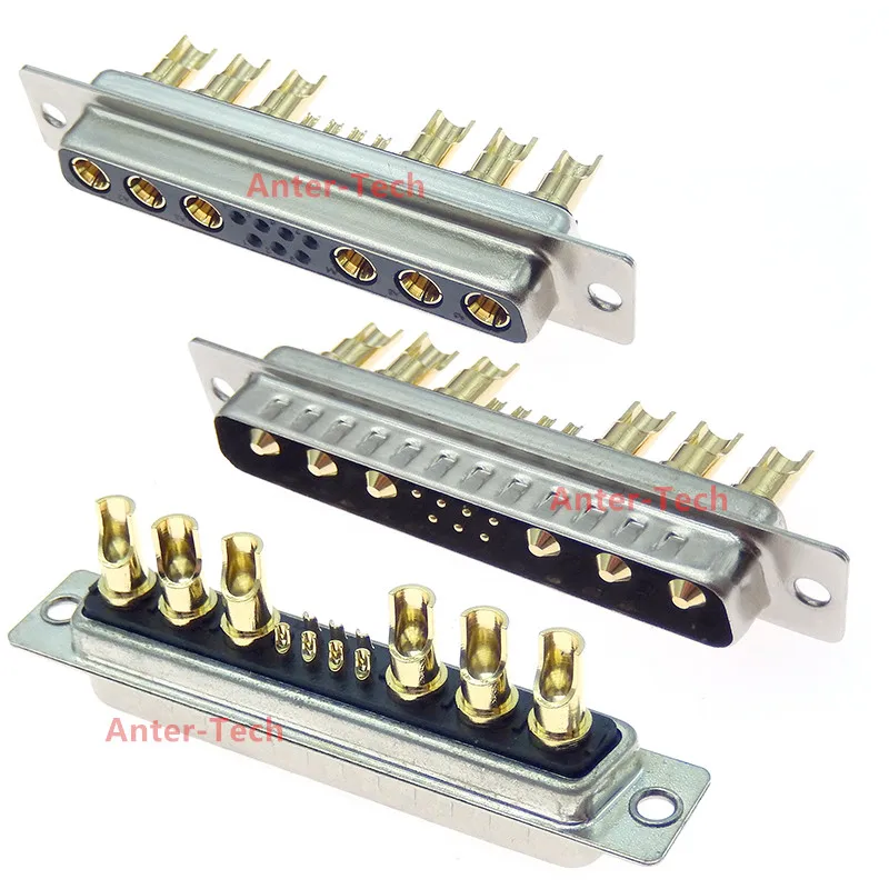 1PCS-13W6-30A-Gold-Plated-MALE-FEMALE-High-Current-CONNECTOR-D-SUB ...