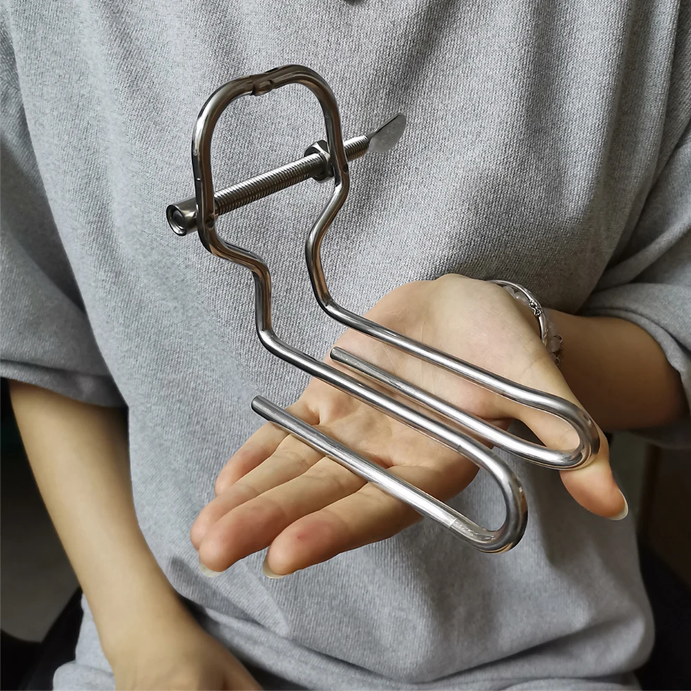 Stainless-Steel-Anal-Dilator-Anus-Vagina-Hole-Expander-Device-Butt-Ass ...