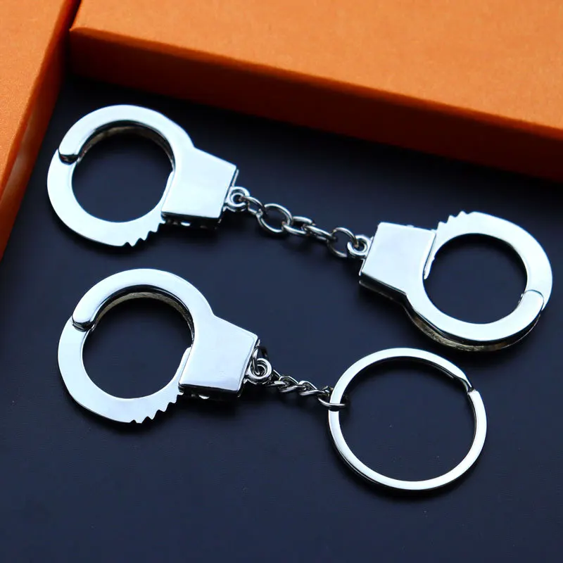 Fashion-Imitation-Mini-Handcuffs-Pendant-Keychain-Alloy-Metal-Keyring ...