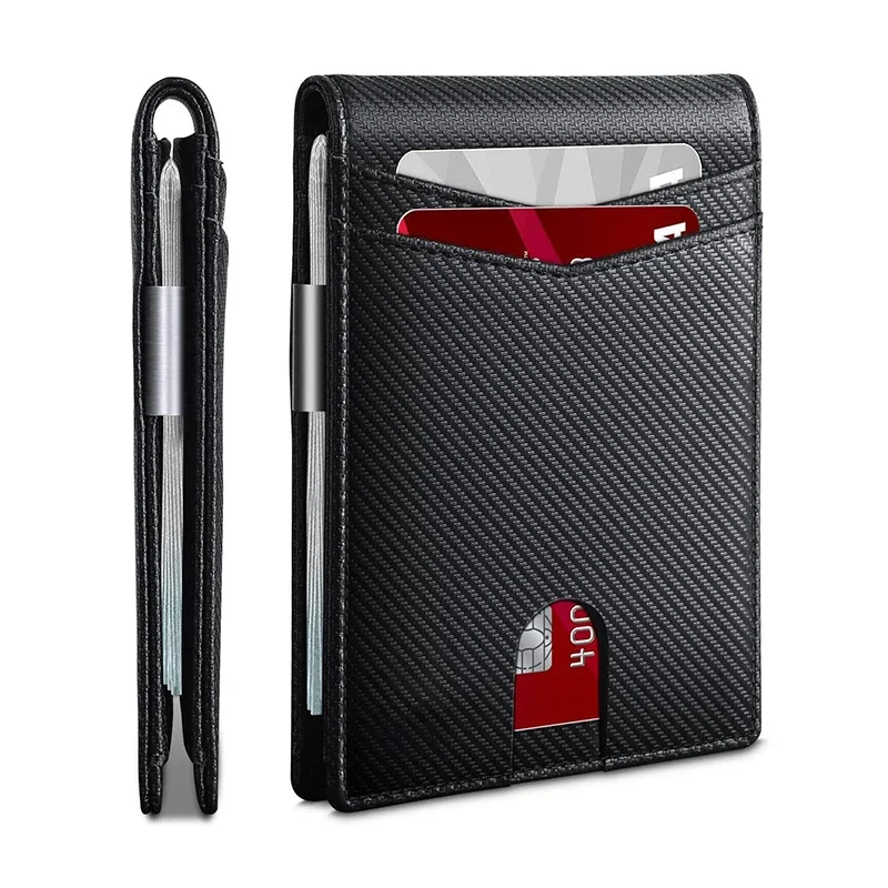 DIENQI-Rfid-Carbon-Fiber-Luxury-Men-Wallets-Money-Bag-Slim-Thin-Man ...