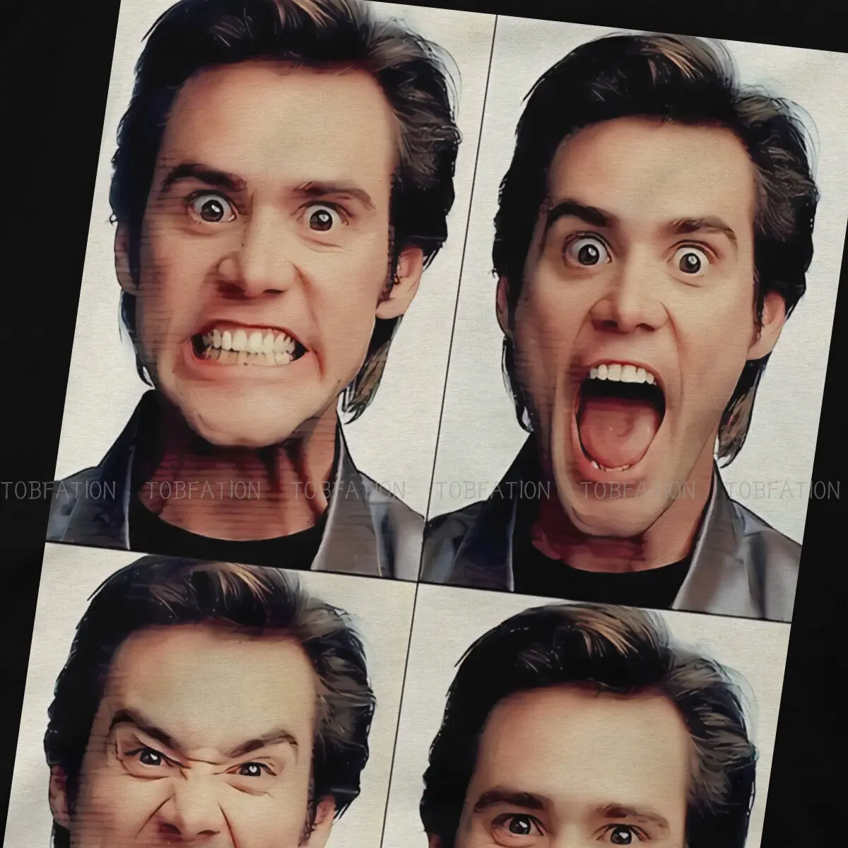 Jim Carrey Faces Collage
