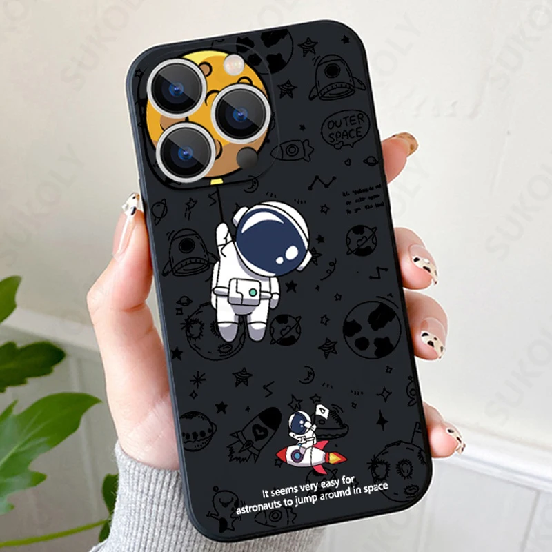 Custodia-modello-astronauta-cartone-animato-per-iPhone-16-15-14-Pro-Max ...