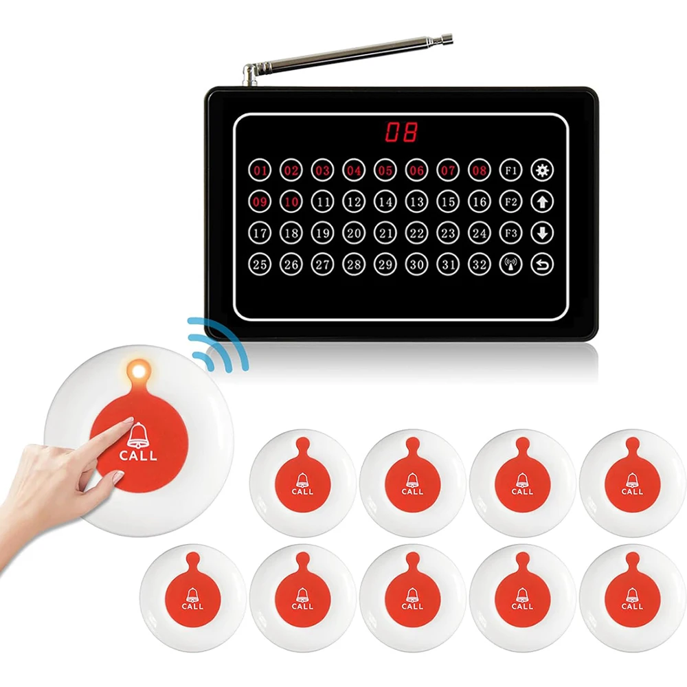 Wireless Waiter Calling System For Restaurant Service Guest Pager ...