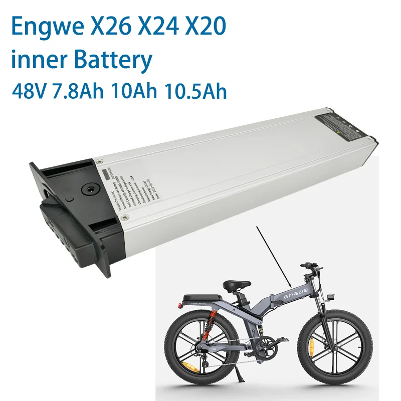 For-Engwe-X26-X24-X20-Foldable-Ebike-Battery-48V7-8Ah-10Ah-10-5Ah ...