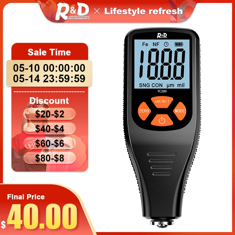 Coating Thickness Gauge | Paint Gauge Thickness | Paint Measurement ...