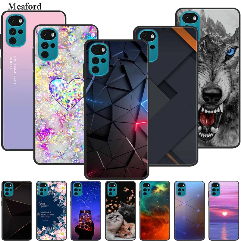 For-Moto-G22-Case-Luxury-Silicone-TPU-Soft-Phone-Back-Cover-Case-For ...