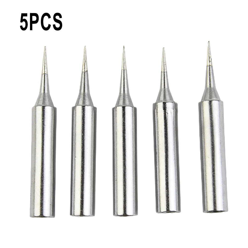 5pcs-Lead-Replacement-Soldering-Iron-Pure-Copper-Soldering-Iron-Head ...