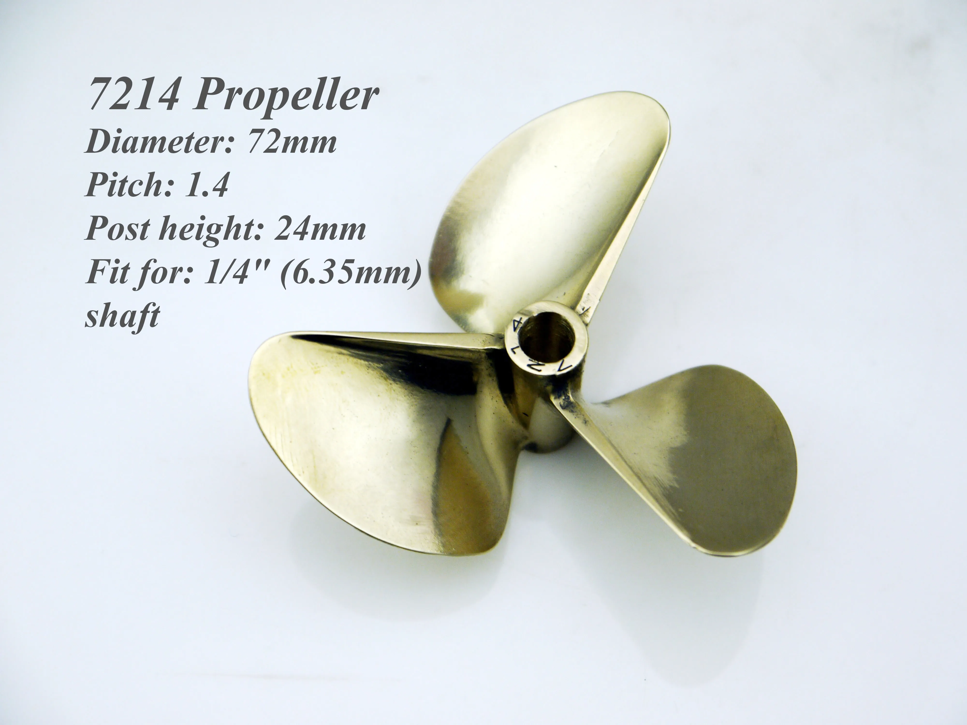 7214-Brass-Propeller-Diameter-72mm-Pitch-1-4-for-1-4-6-35mm-Prop-Shaft ...
