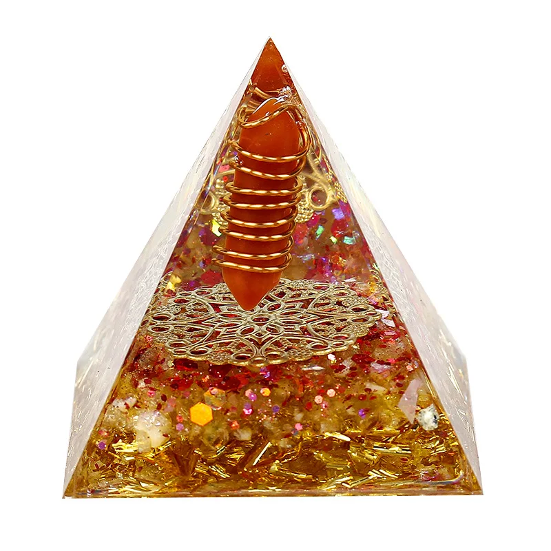 Natural Crystal Energy Stone Pyramid Crystal Ball Carat Crystal Pyramid ...