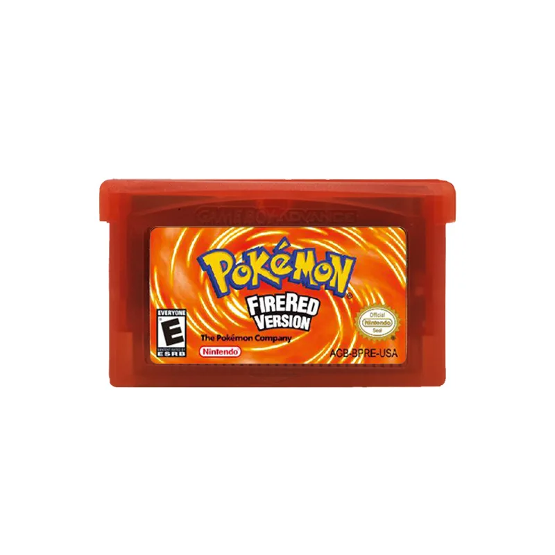 Pokemon Fire Red Cartridge Label