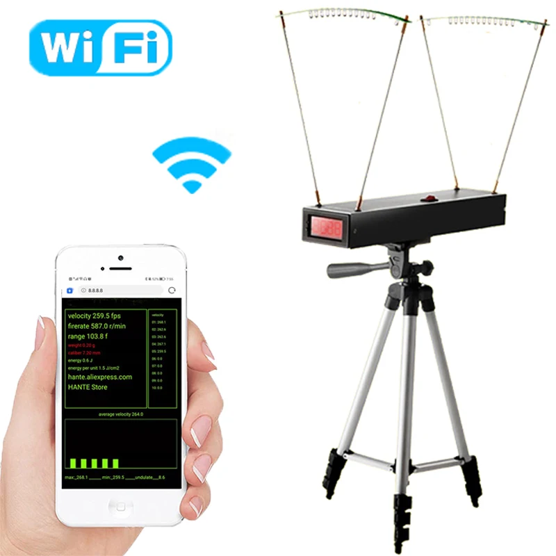 Wifi 30-9999 Fps Speed Meter Smart Speed Meter For Shooting Chronograph ...