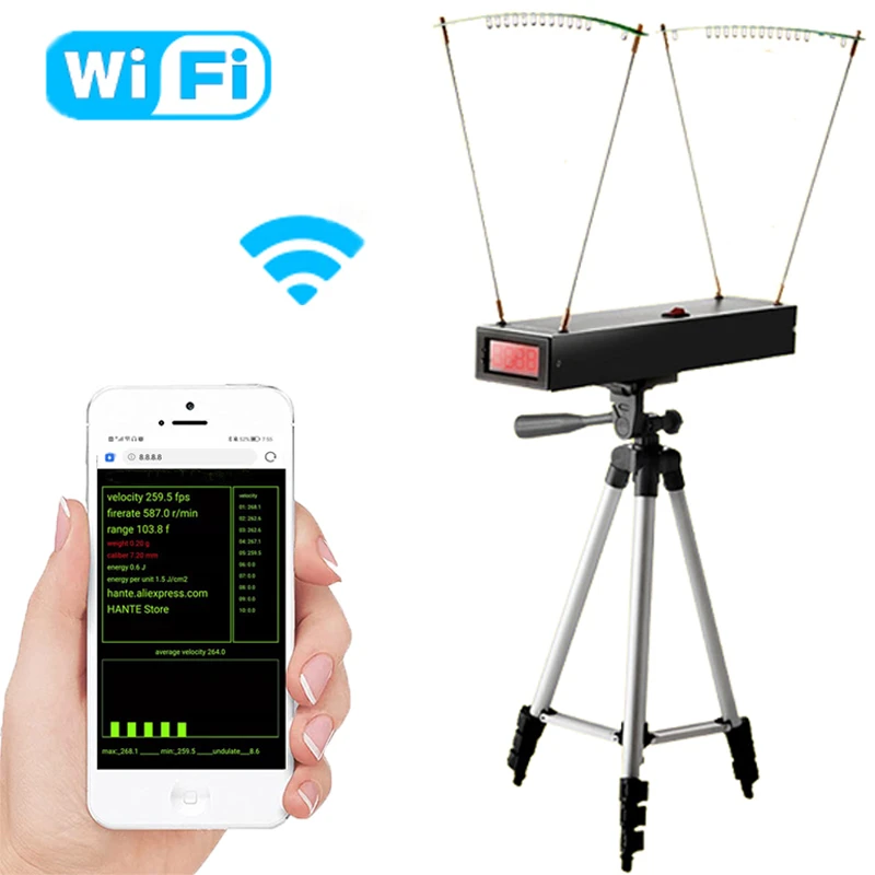 Wifi 30-9999 Fps Speed Meter Smart Speed Meter For Shooting Chronograph ...