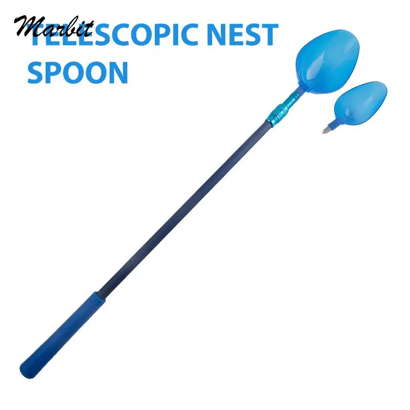 Fishing-Bait-Throwing-Spoons-Nesting-Device-Retractable-Can-Head-Fish-Bait-Casting-Scoop-Long ...