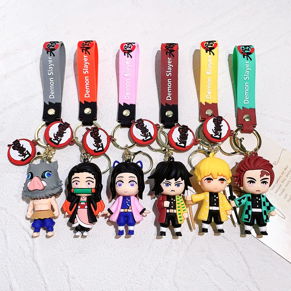 Anime-Keychain-Demon-Slayer-Kimetsu-No-Yaiba-Cute-Doll-Tanjiro-Nezuko ...