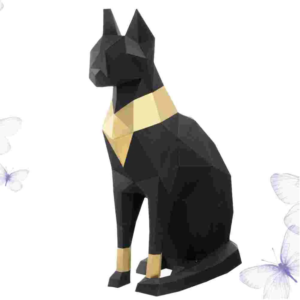 Paper-Lucky-Cat-Statue-Cat-3D-Egyptian-Model-Crafts-Statue-Kit-Hand ...