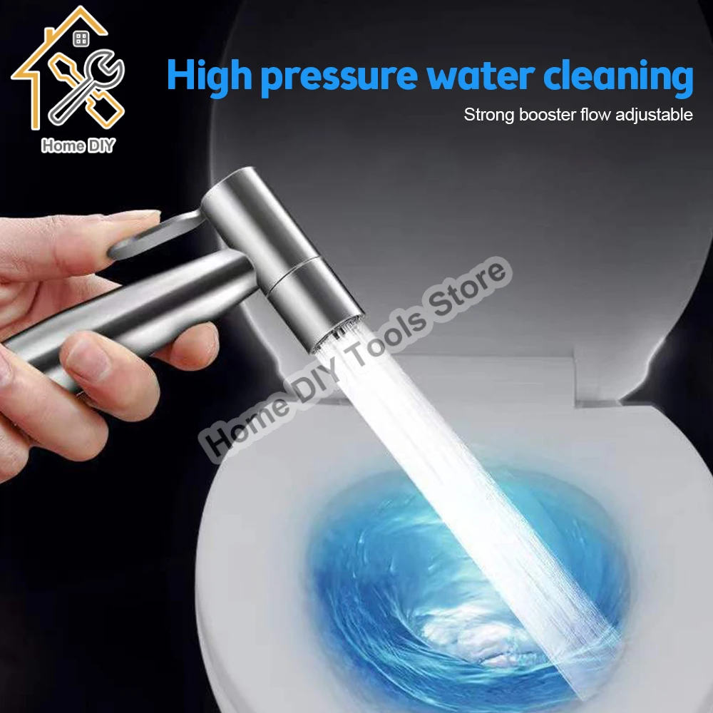 Stainless Steel Faucet Spray Gun Handheld Toilet Bidet Faucet Stainless ...