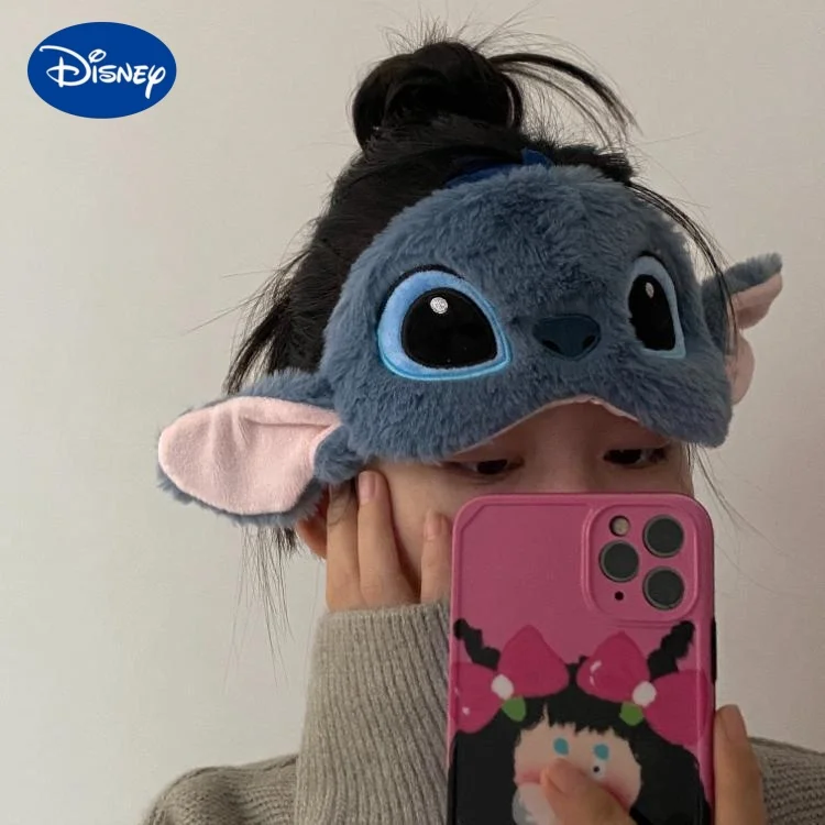 Disney-Anime-Lilo-Stitch-Plush-Eye-Mask-Cartoon-Men-Women-Portable ...