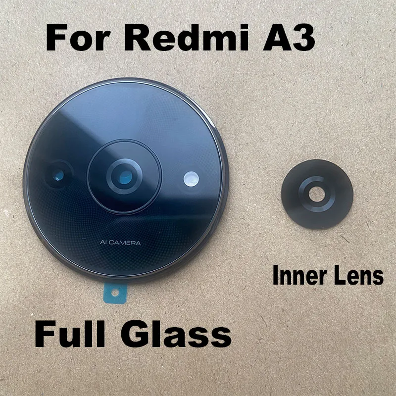 For-Xiaomi-Redmi-A3-Back-Camera-Lens-Rear-Glass-With-Frame-Cover-Holder ...