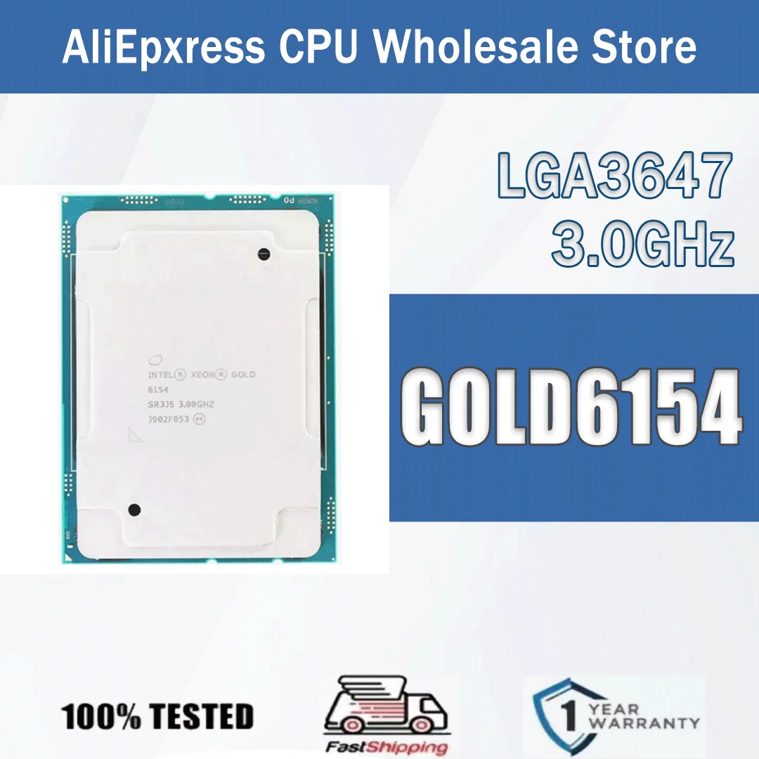 Intel Xeon GOLD6154 3,0 GHz 18 núcleos 36 hilos 24,75 MB 200W GOLD 6154 ...