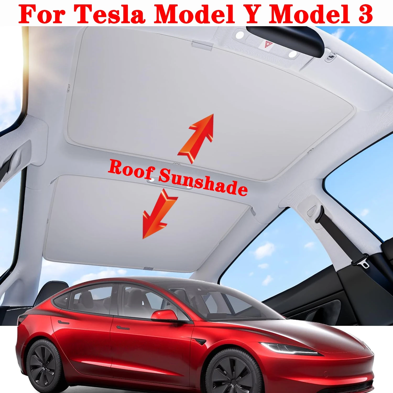 For-Tesla-Model-Y-3-Highland-2024-2020-Roof-Sunshades-Upgraded-Sunroof ...