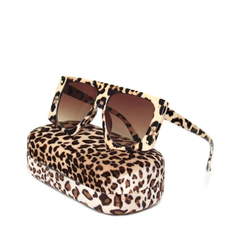 Oversized Sunglasses Women | Sunglasses Women Leopard | Leopard ...