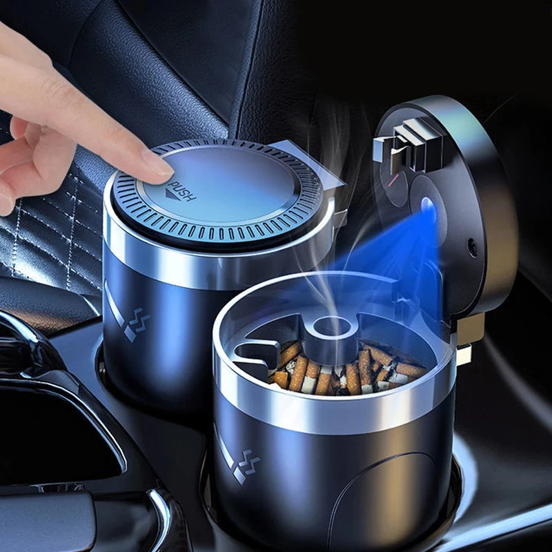 Car-Ashtray-With-LED-Light-Universal-Alloy-Ash-Tray-Aluminum-Cup ...
