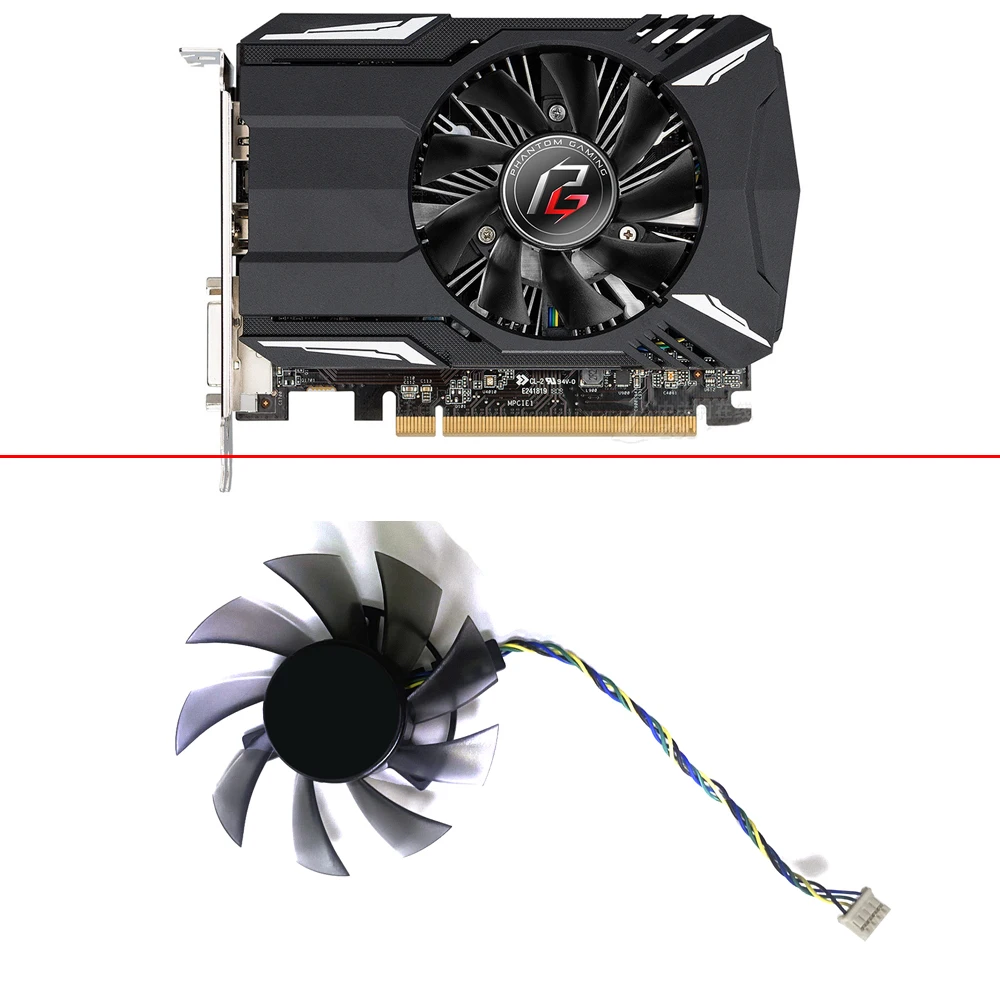 NEW-75MM-4PIN-FD8015U12S-0-5A-Radeon-RX560-RX580-GPU-FAN-For-ASROCK ...