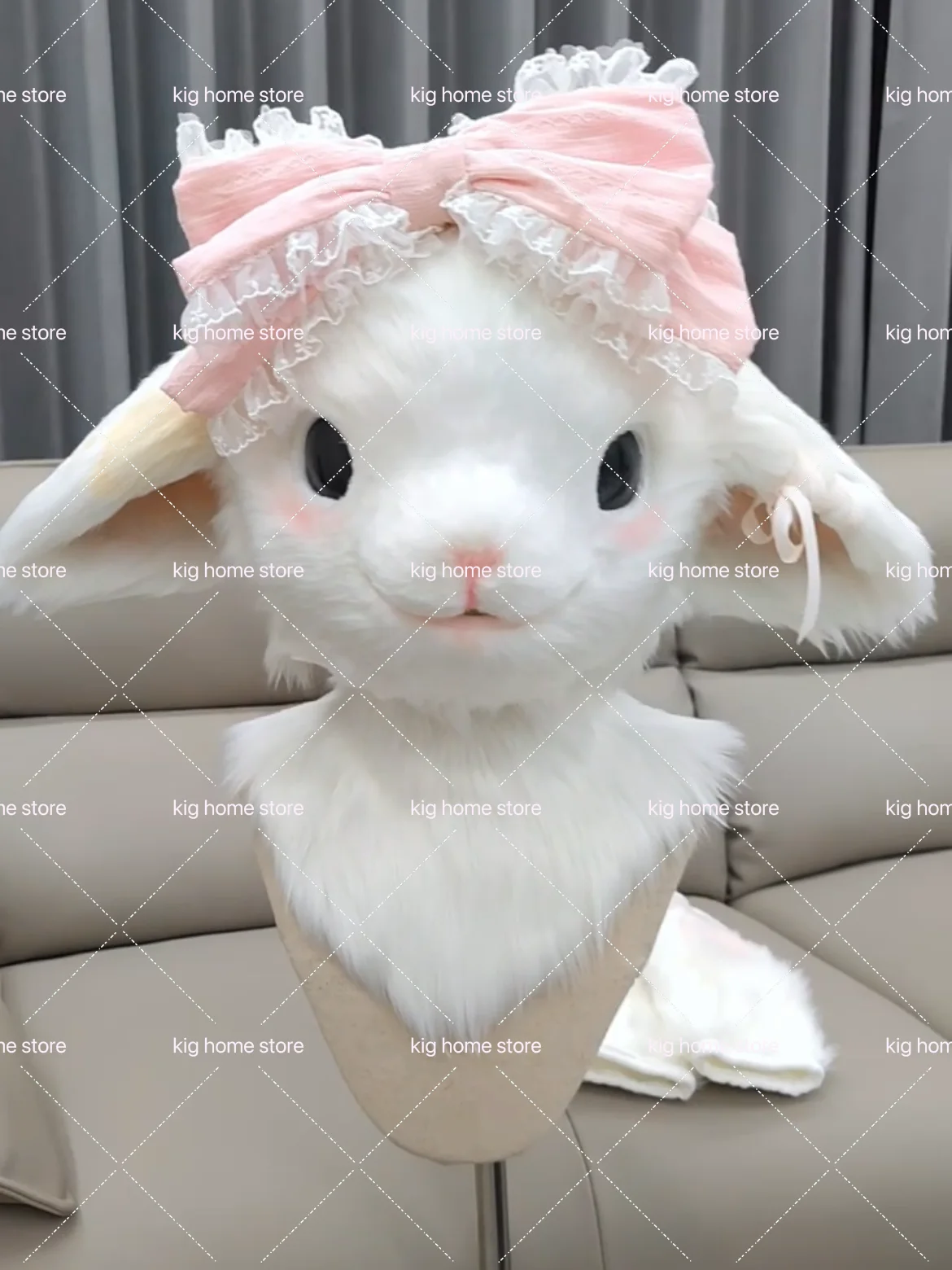 Furry-Head-Simulated-Sheep-Head-Hand-made-Animal-Head-Cute-Realistic ...