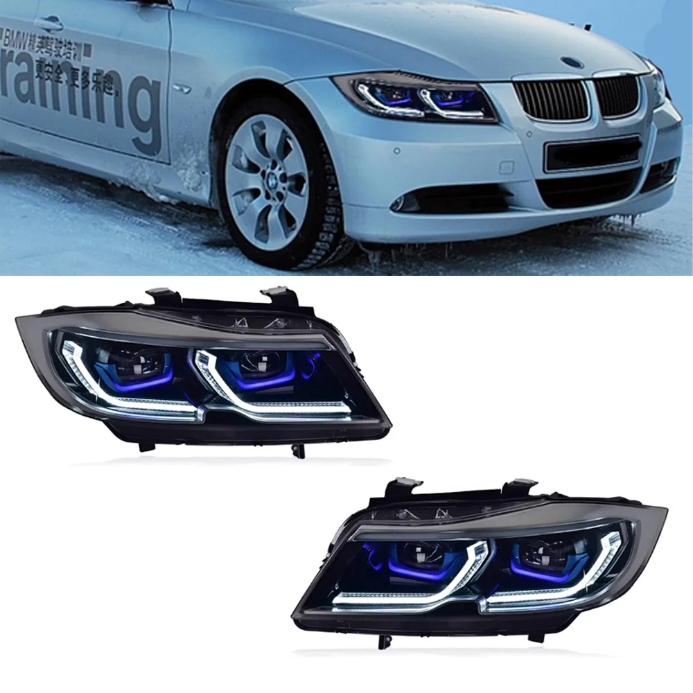 Car-Styling-Headlights-for-E90-LED-Headlight-2005-2012-318-320-325-Head ...