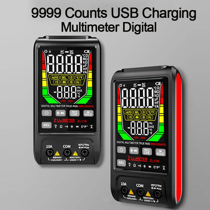 ZL116-USB-Charge-Smart-Digital-Multimeter-AC-DC-Voltage-Tester-Current ...