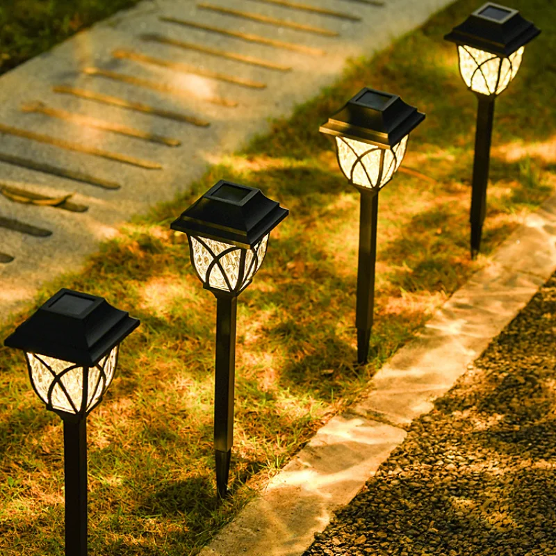 8 Pack Solar Lights Kültéri Udvar Fényes Pázsitok Lámpák Vízálló Led -Es Út Tájfutás Villámok ...