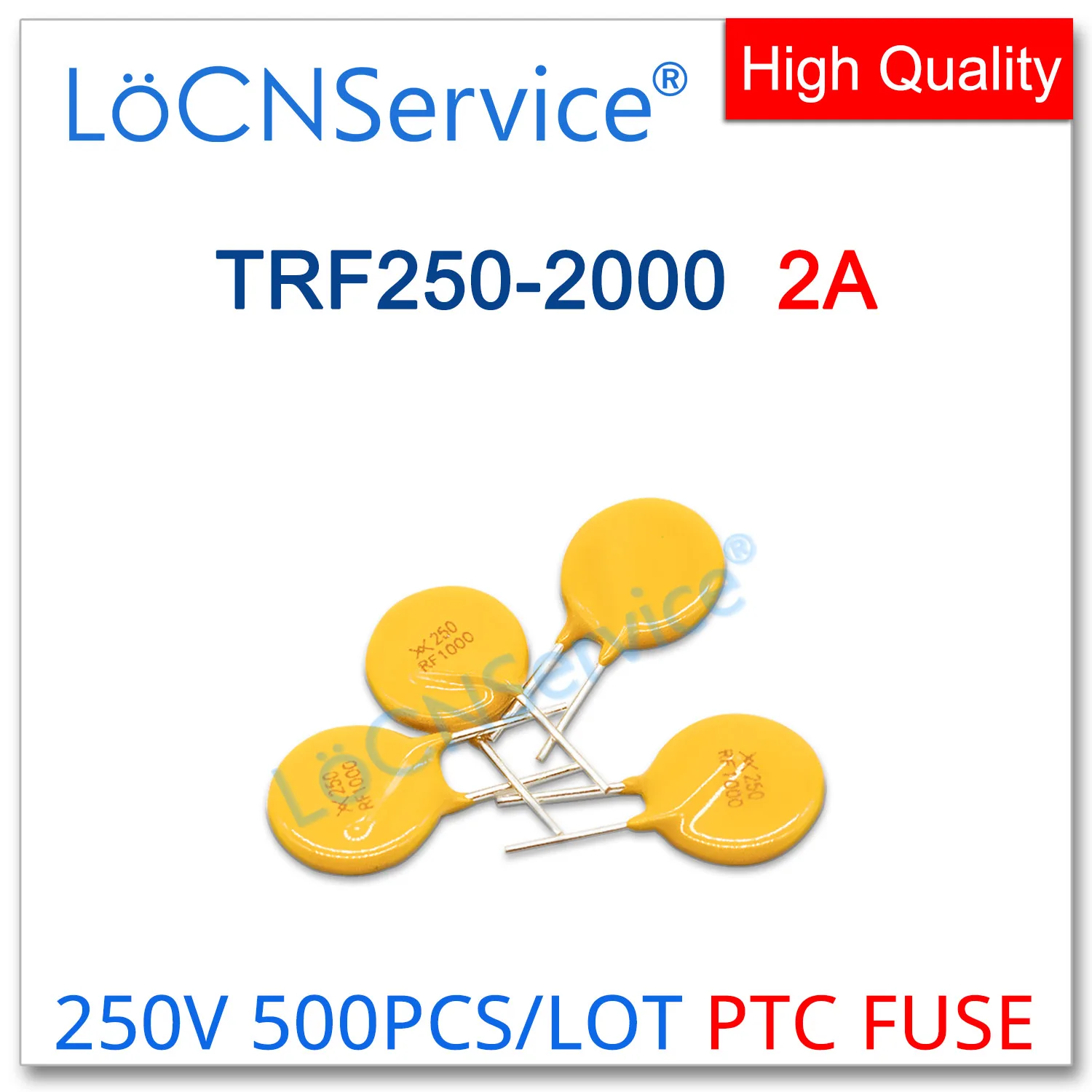 LoCNService 500PCS TRF250 2000 250V 2A RF2000 JK250 2000U 재시동 퓨즈 PTC ...