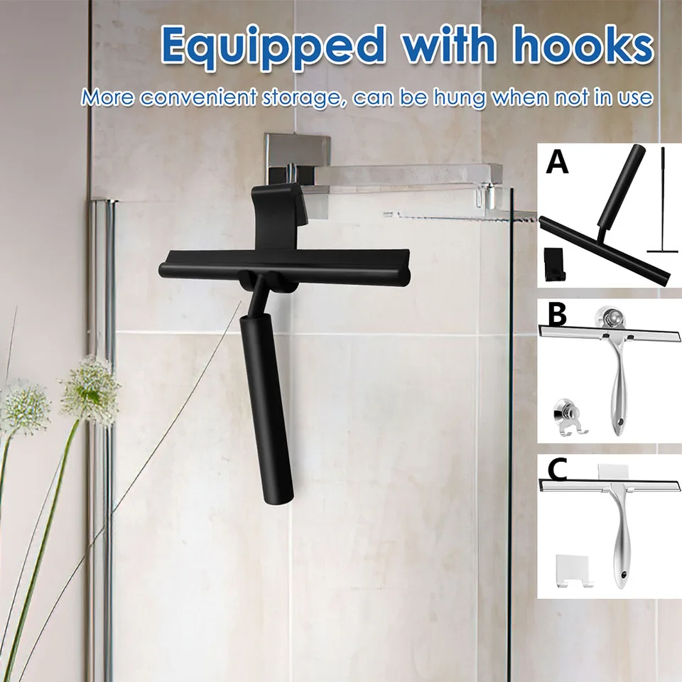 Window Cleaning Kit Extendable Shower Squeegee With Long Handle For ...