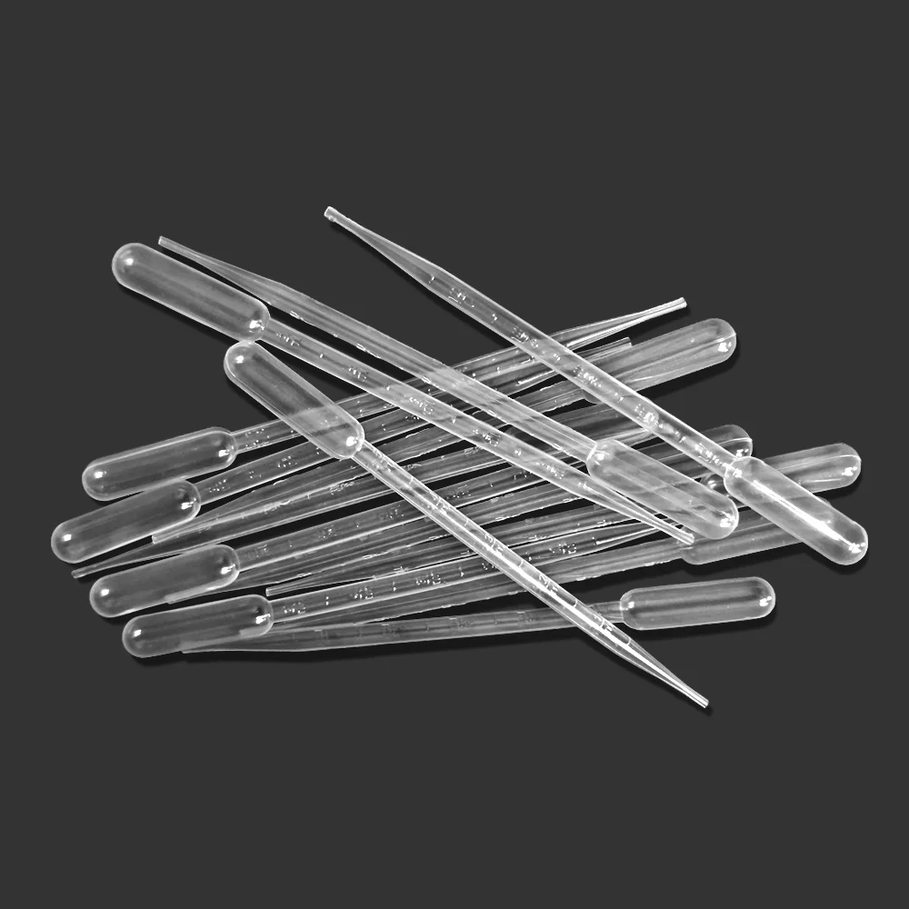 100Pcs-bag-5ml-Lab-Plastic-Pasteur-Pipette-Disposable-Clear-Dropper ...
