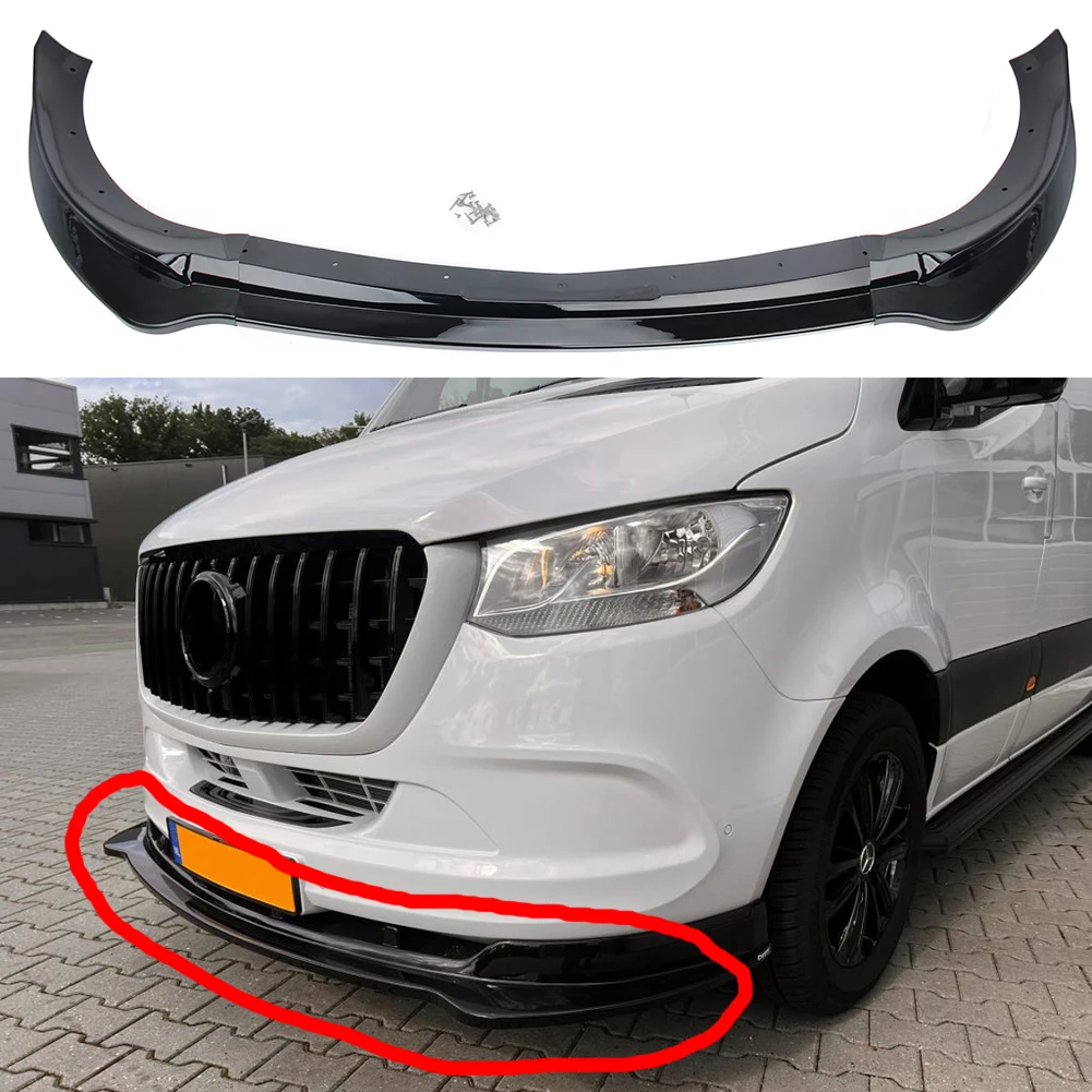 3PCS-Front-Bumper-Lower-Splitter-Lip-Spoiler-Diffuser-Body-Kit-For ...