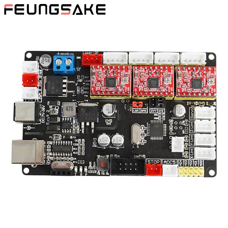 3 Axis Grbl Control Board Grbl 1.1v 32 Bit Offline Controller Laser ...