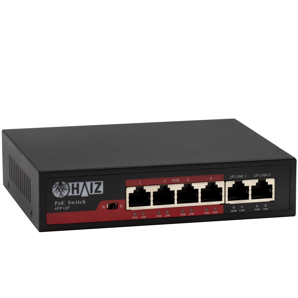 Switch 4 Ports Poe Active with 2 Uplink Haiz Ip Cameras 10/100m ...