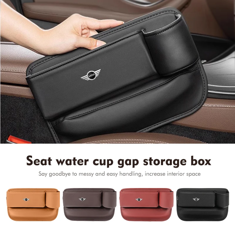 Car Seat Gap Multifunctional Storage Bag Water Cup Holder Box For MINI ...