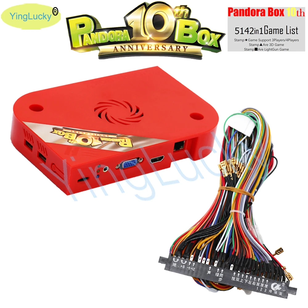 Pandora-Box-Arcade-Kit-com-cabo-mais-recente-Box-10-5142-em-I-vers-o ...