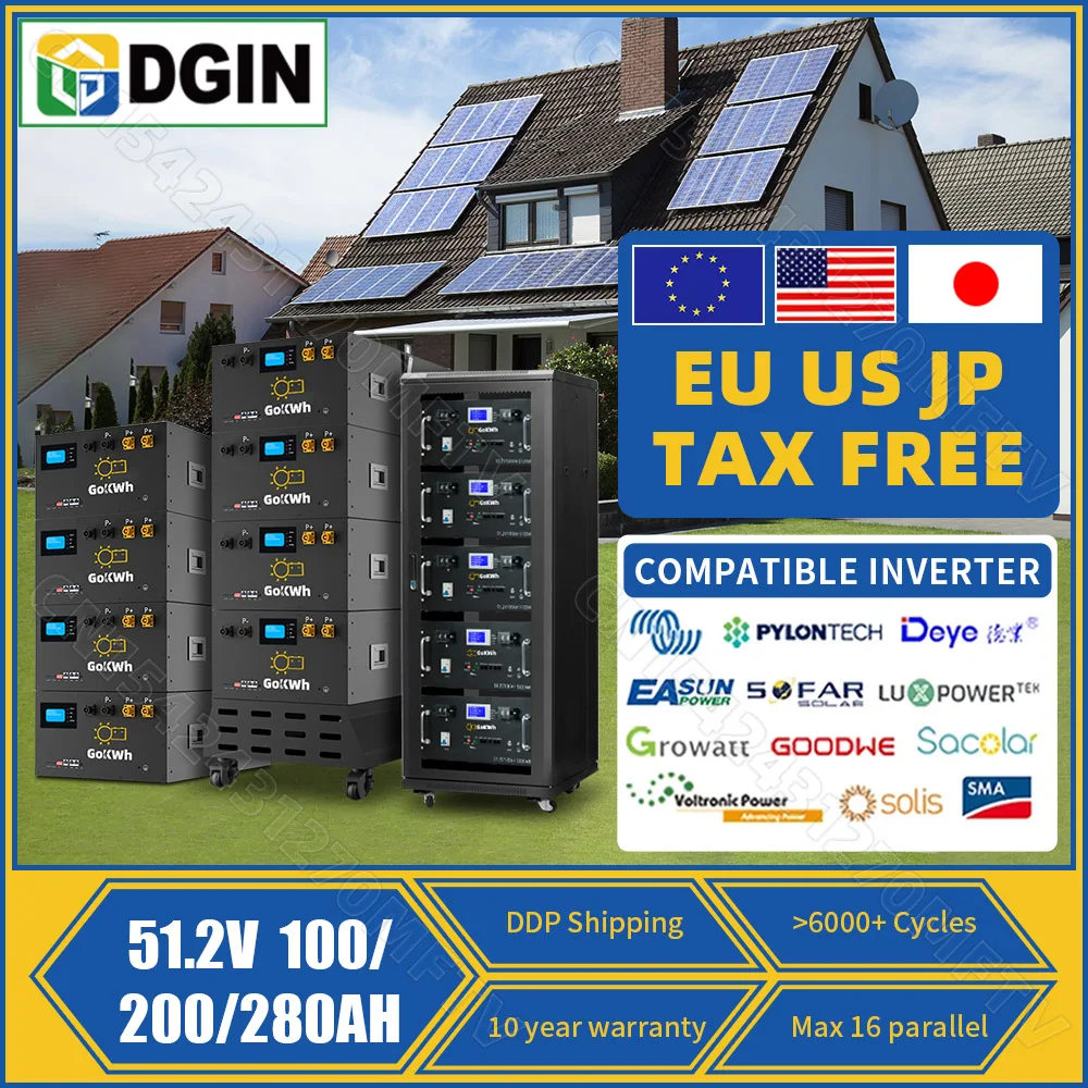 51-2V-100Ah-200Ah-280Ah-LiFePO4-Battery-Pack-48V-14KWh-16S-BMS-6000 ...