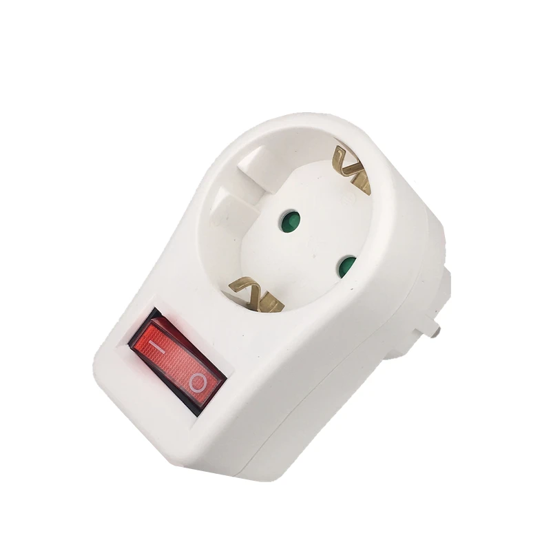 European-Type-Conversion-Plug-With-Switch-Neon-Indicator-16A-Travel ...