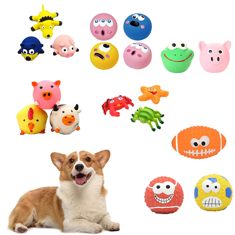 Dog-Squeaky-Rubber-Toys-Dog-Latex-Chew-Toy-Puppy-Sound-Toy-Animal-Bite ...
