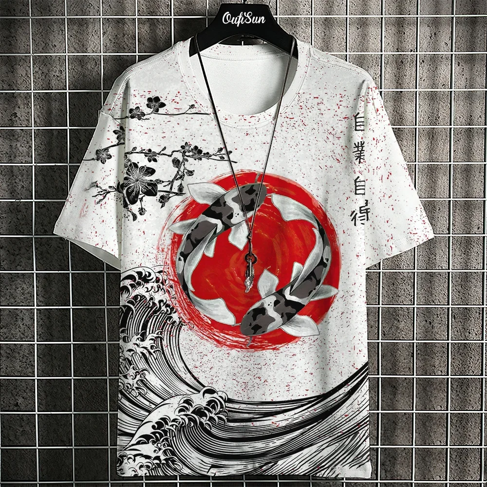 Ukiyo-E-T-Shirt-For-Men-Japan-Harajuku-3D-Animal-Fish-Printed-T-shirts ...