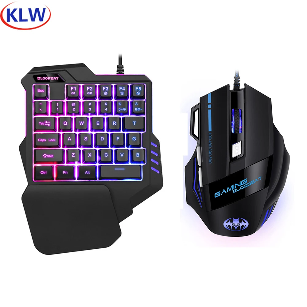 Gaming-Keyboard-And-Mouse-Combos-RGB-Backlit-One-Handed-Keypad-Mice ...
