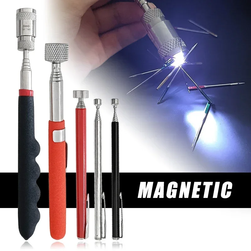 Telescopic Magnetic Pen with Light Mini Hand Portable Magnet Pick Up ...