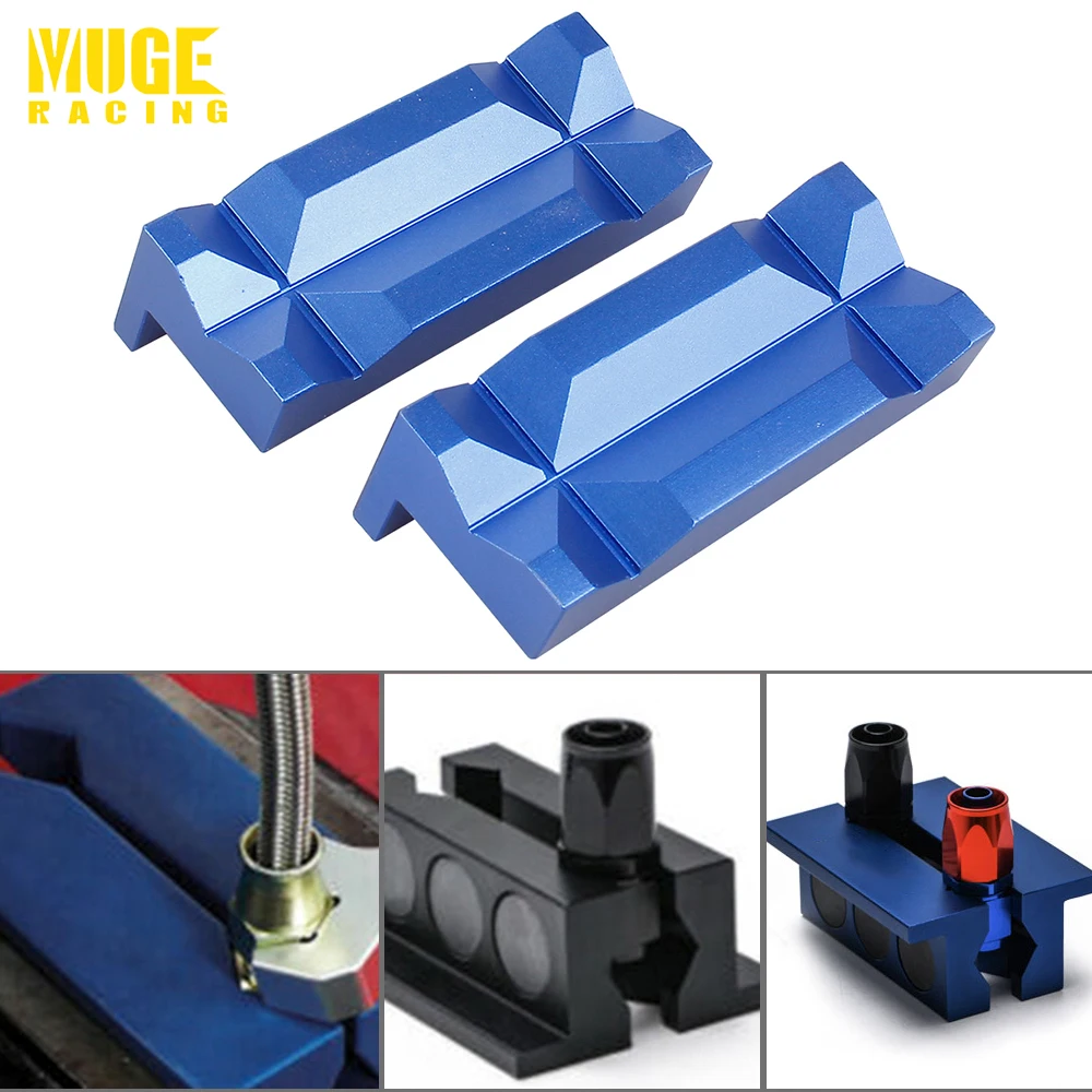MUGE-New-Aluminum-Magnetic-Vise-Jaw-Protective-Inserts-Magnetized-Line ...