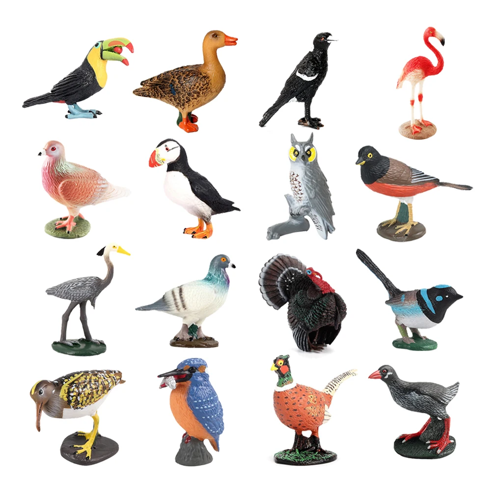 Bird-Figures-Seahawk-Eagle-Toucan-Flamingo-Stork-Turkey-Owl-Vulture ...