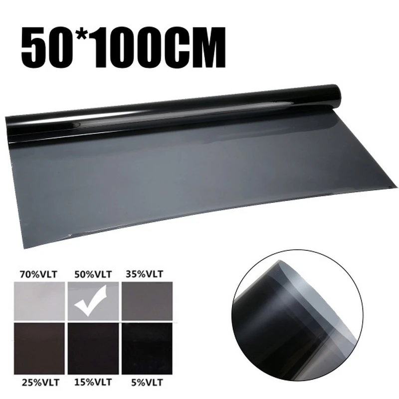 Car Glass Insulation Film Black Window Flim Privacy Sun Blocking Anti ...