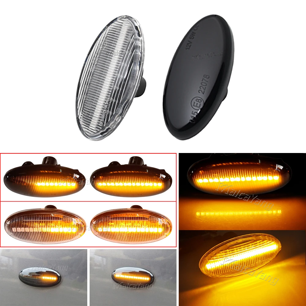 2Pcs-LED-Dynamic-Side-Marker-Turn-Signal-Light-For-Mazda-3-BK-2003-2009 ...