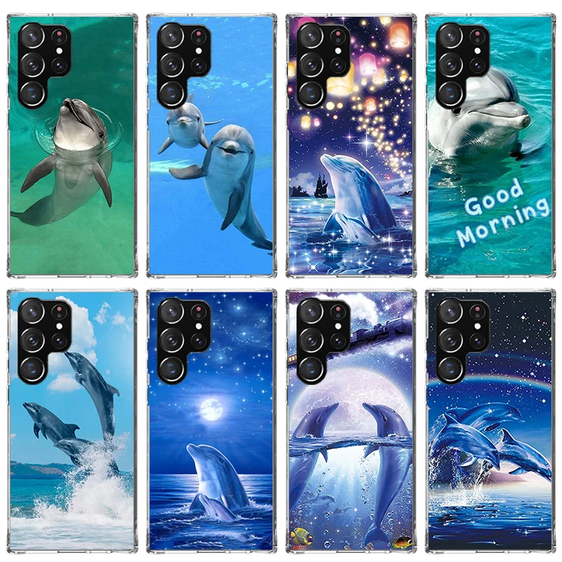 Ocean-Animal-Cute-Dolphin-Phone-Case-For-Samsung-Galaxy-S23-S24-Ultra ...